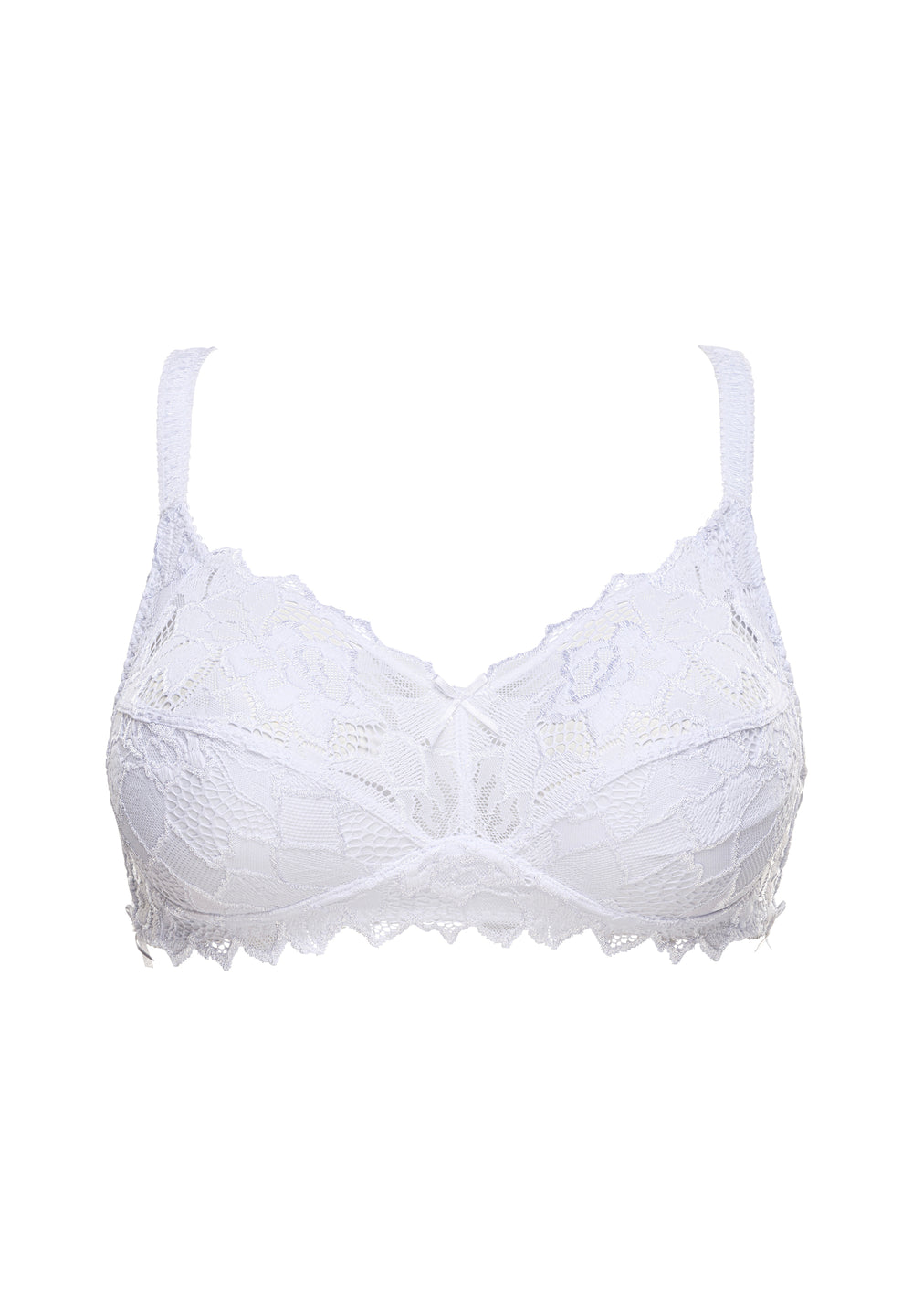 Soutien-gorge sans armatures Coton d'Arum Blanc - Lingerie Grande Taille