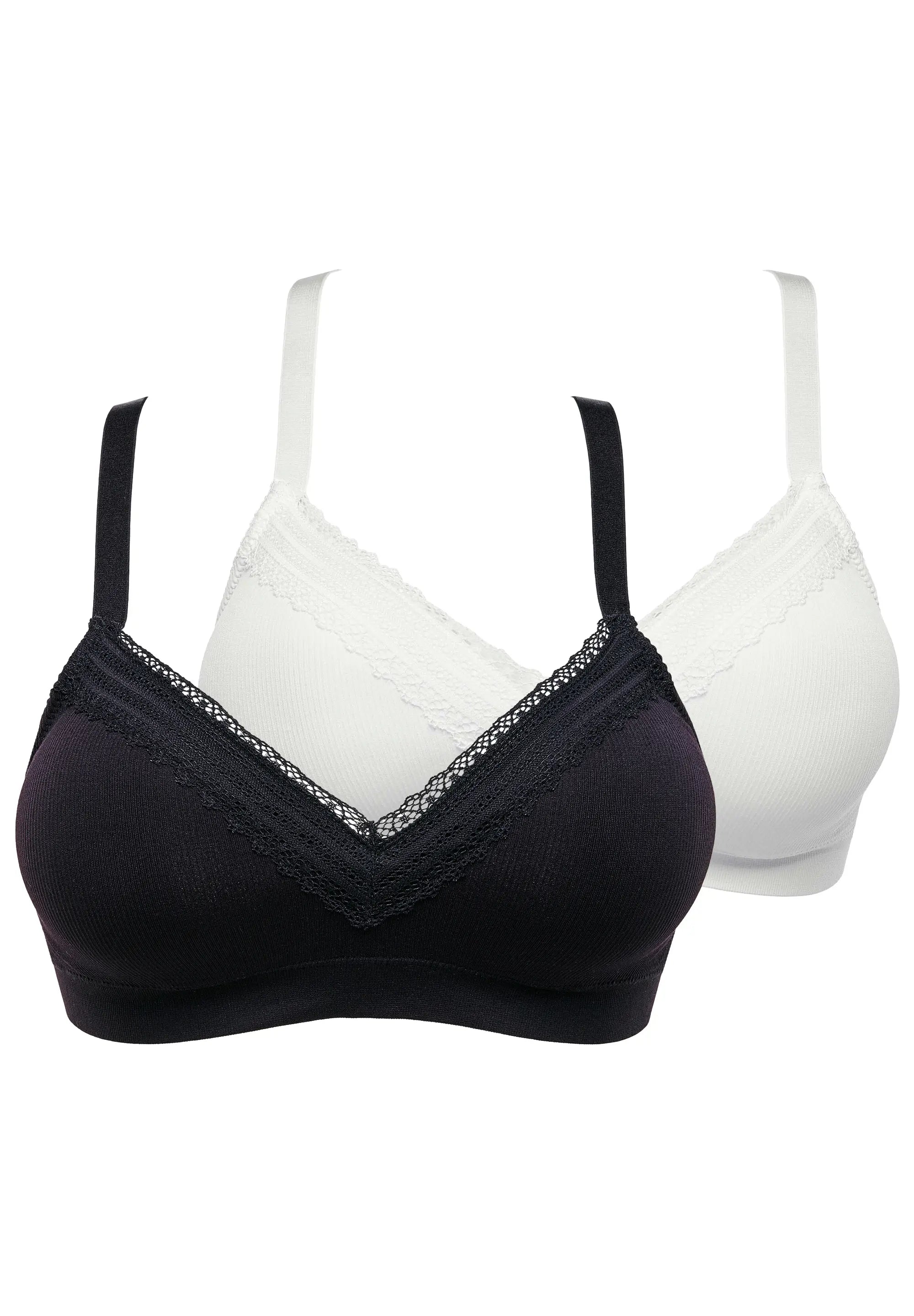 Lot de 2 brassières sans armatures Agathe - Lingerie Grande Taille