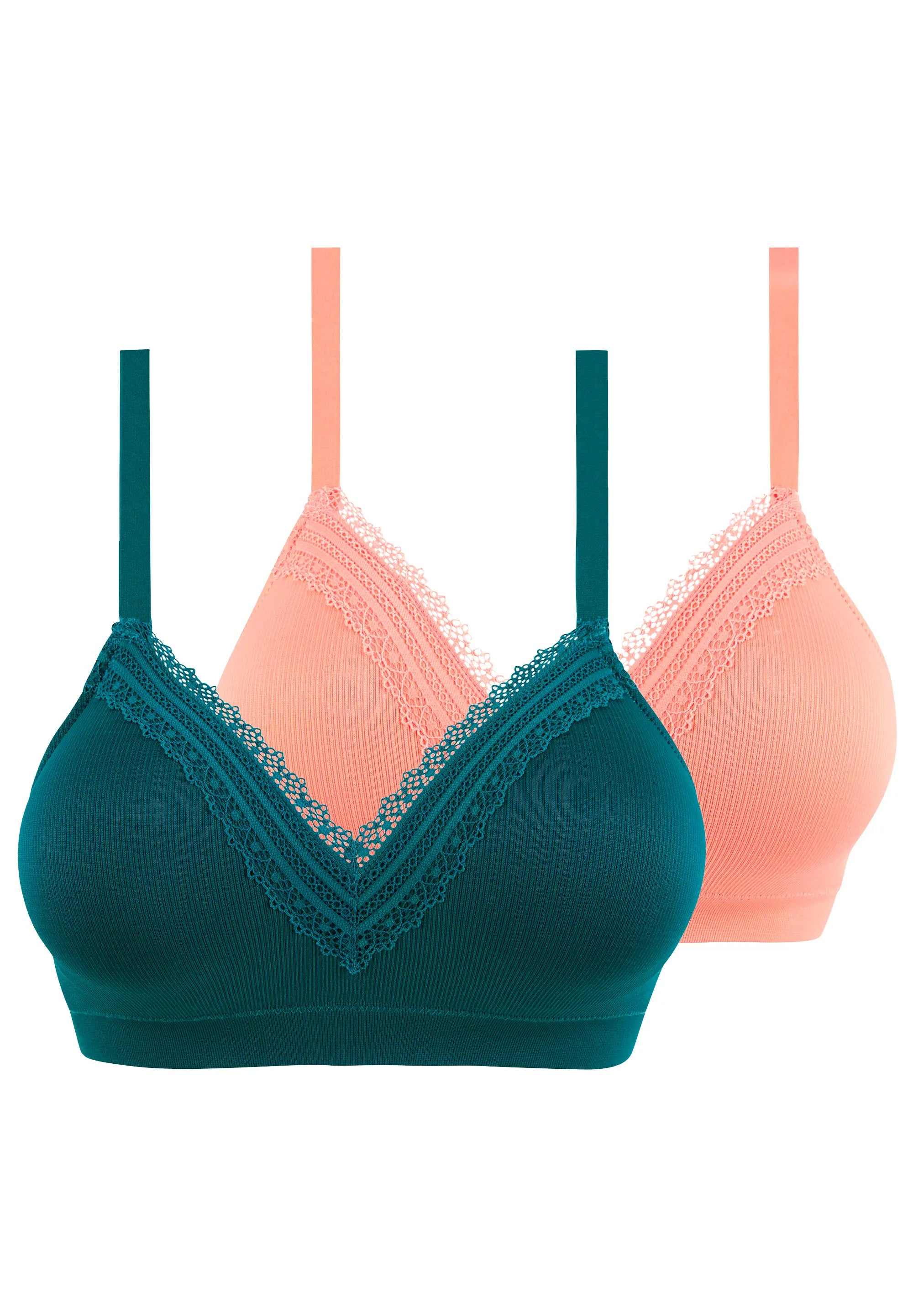 Lot de 2 brassières sans armatures Agathe - Lingerie Grande Taille